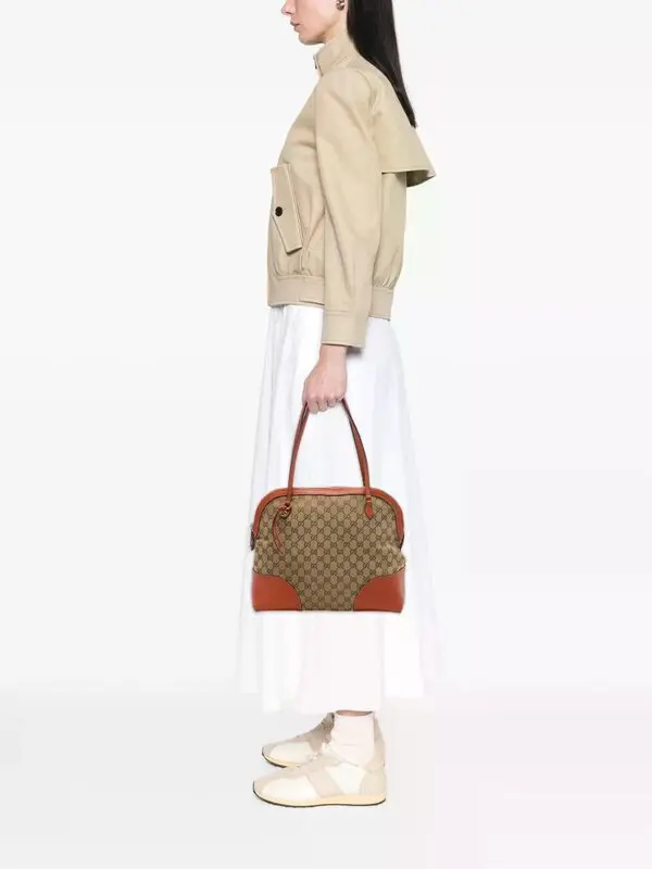 Gucci Gg Canvas Bree Dome Tote Bag