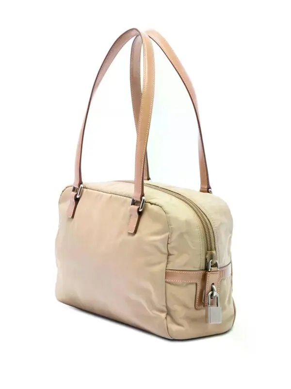 Prada 2000-2013 Tessuto Canapa Logo Shoulder Bag