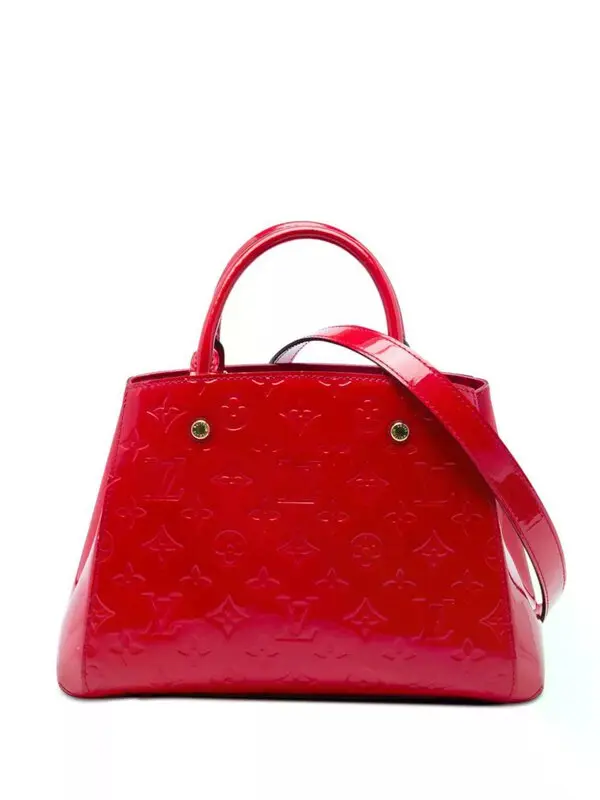 LOUIS VUITTON 2015 Monogram Vernis Montaigne Bb Satchel