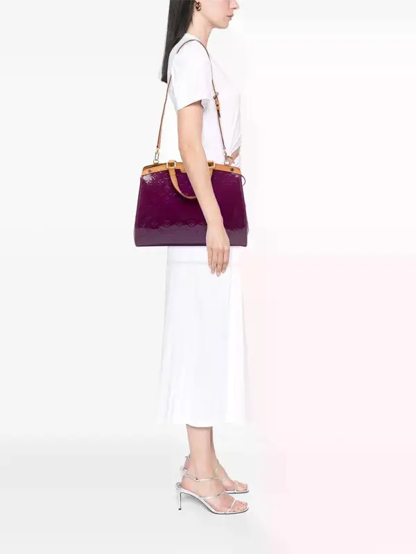 LOUIS VUITTON 2014 Monogram Vernis Brea Gm Satchel