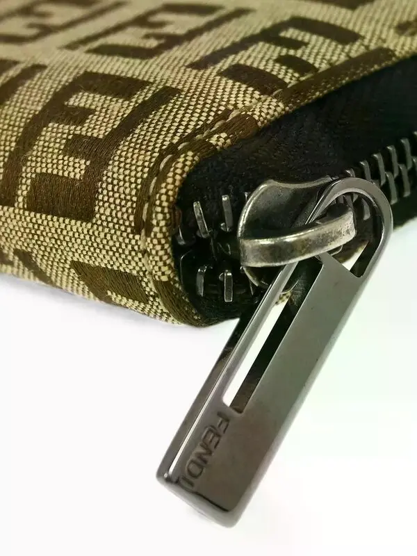 Fendi 2001 Zucchino Zip-around Wallet