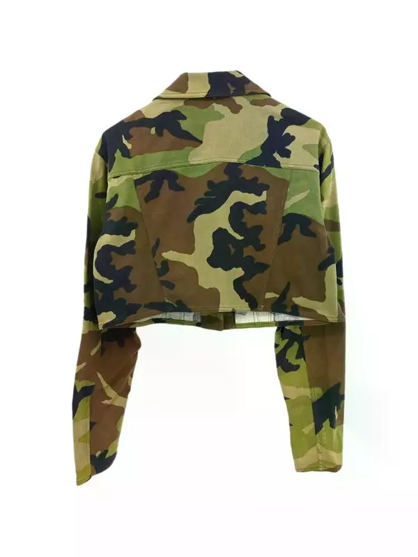Dior 2001 Camouflage Print Cropped Jacket