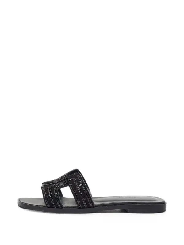 Hermès Oran Square-shape Flat Sandals