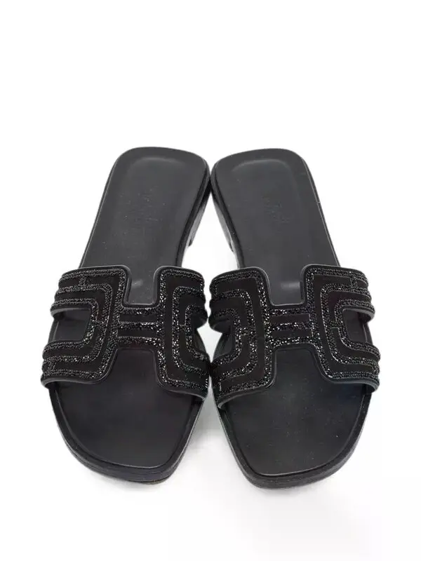 Hermès Oran Square-shape Flat Sandals