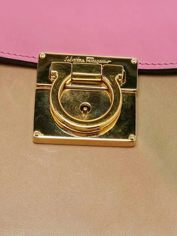 FERRAGAMO Marisol Gancini Shoulder Bag