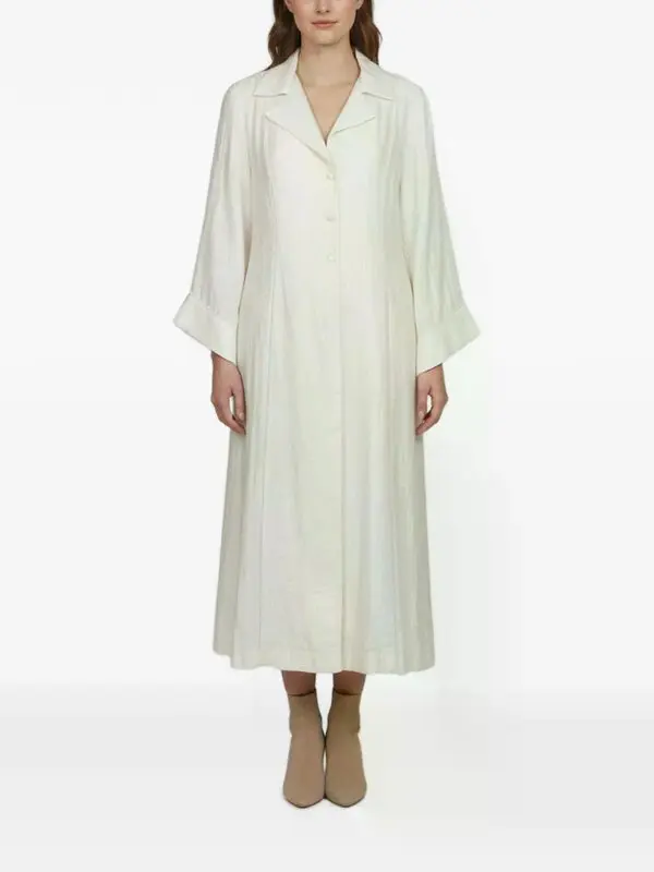 424 Textured Button-front Maxi Dress