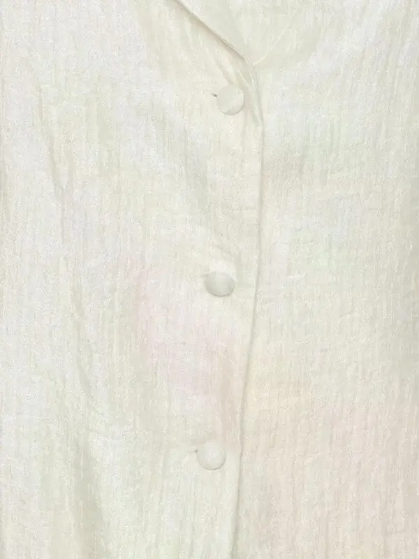 424 Textured Button-front Maxi Dress