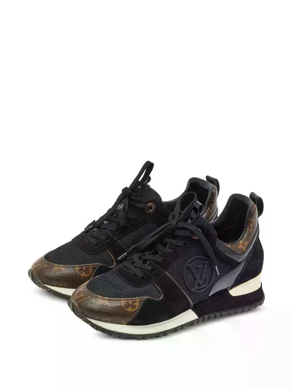 LOUIS VUITTON Run Away Sneakers With Gold-tone Logo Plaque