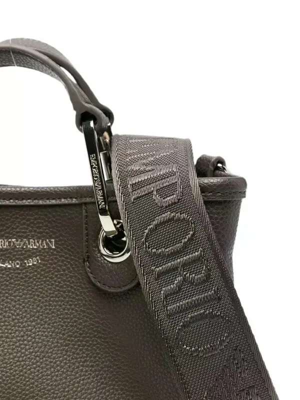 Emporio Armani Mini Myea Pebbled-texture Tote Bag