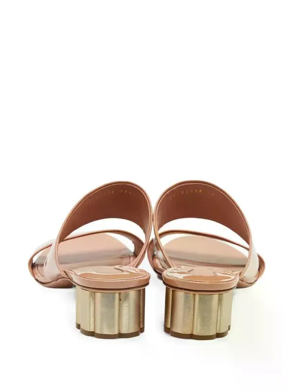 FERRAGAMO Dual-strap Flower-heel Sandals