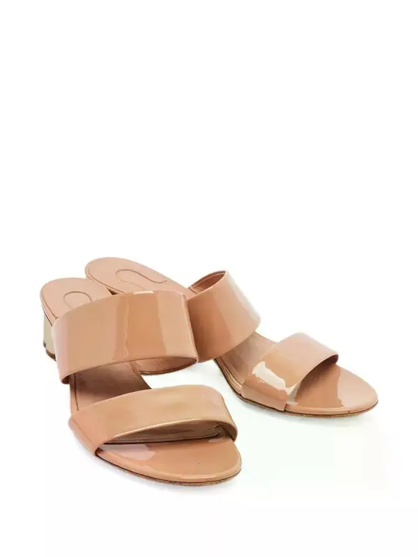 FERRAGAMO Dual-strap Flower-heel Sandals
