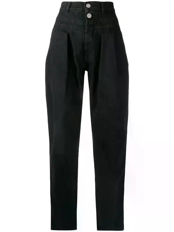 Alberta Ferretti High Rise Tapered Jeans