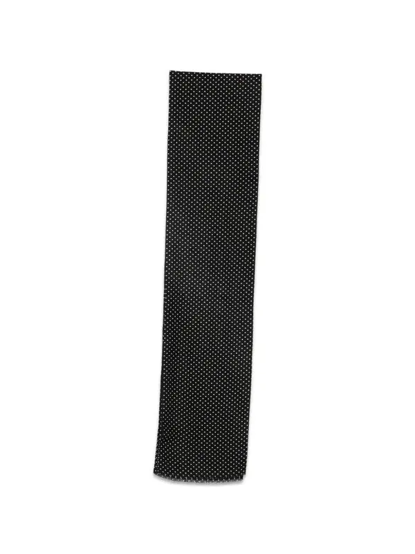 CENERE GB Polka-dot Fringed Scarf