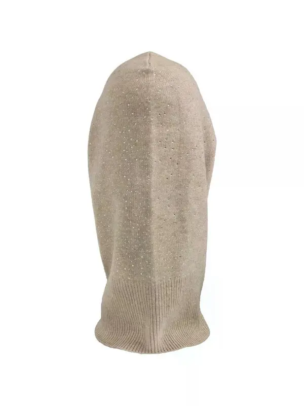 Max Mara Crystal-embellished Cashmere Balaclava - Neutrals