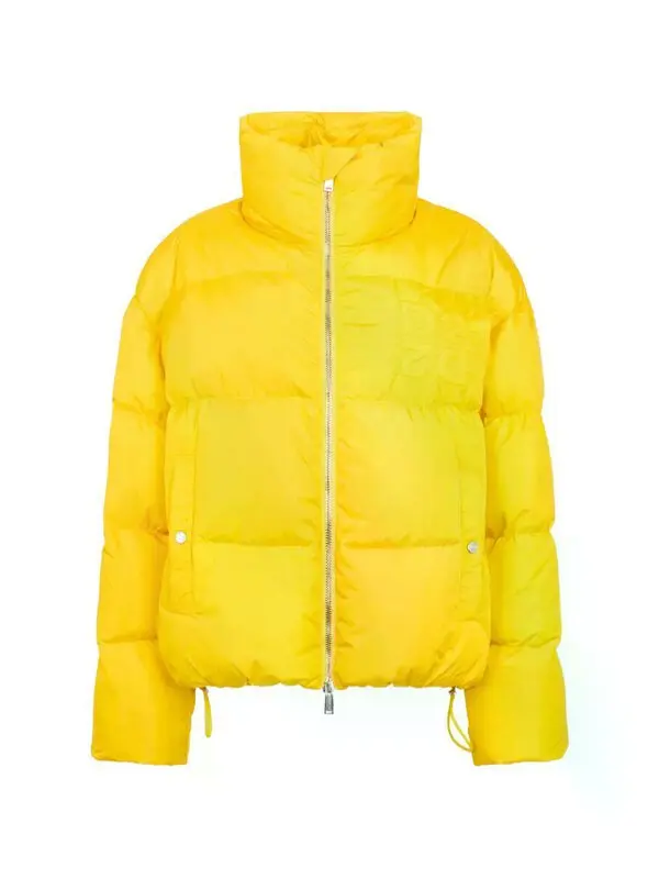 Dsquared2 Upside Down Puffer Jacket With High Neck - Yellow