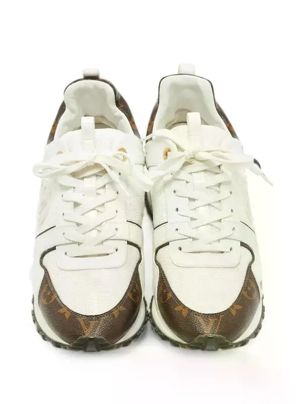 LOUIS VUITTON Run Away Monogram Sneakers - White