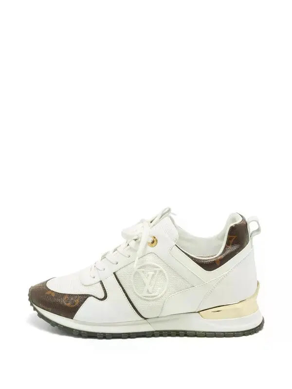 LOUIS VUITTON Run Away Monogram Sneakers - White