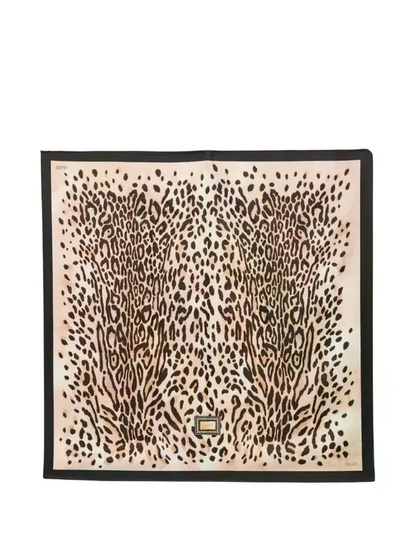 Liu Jo Leopard-print Square Scarf - Neutrals