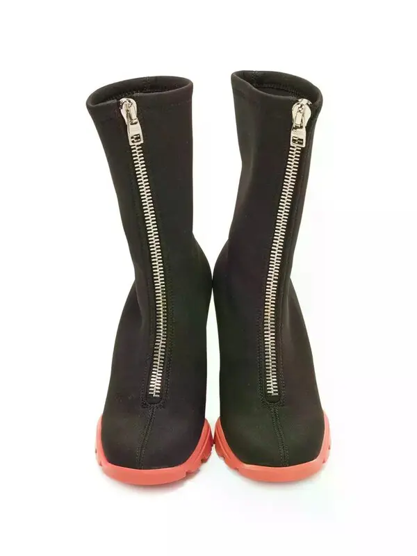 Alexander McQueen Zip-front Ankle Boots - Black