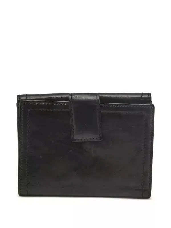 Dior Leather Star Charm Wallet - Black
