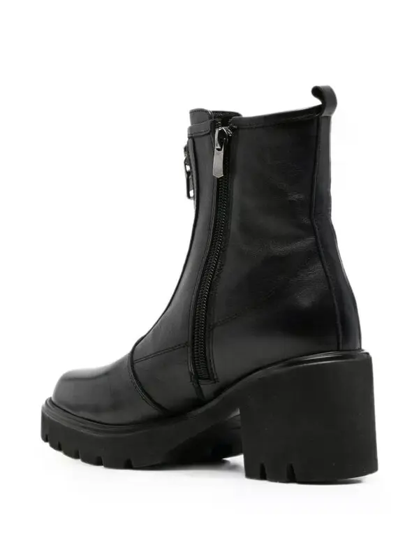 SERGIO MORETTI FIRENZE Zip-front Chunky Ankle Boots