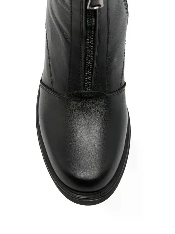 SERGIO MORETTI FIRENZE Zip-front Chunky Ankle Boots