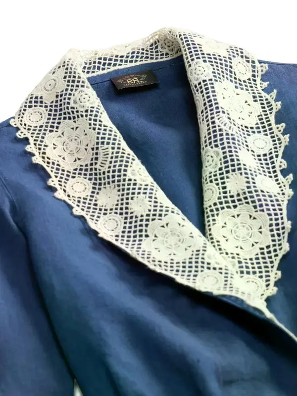 Ralph Lauren Lace-trim Wrap Blouse