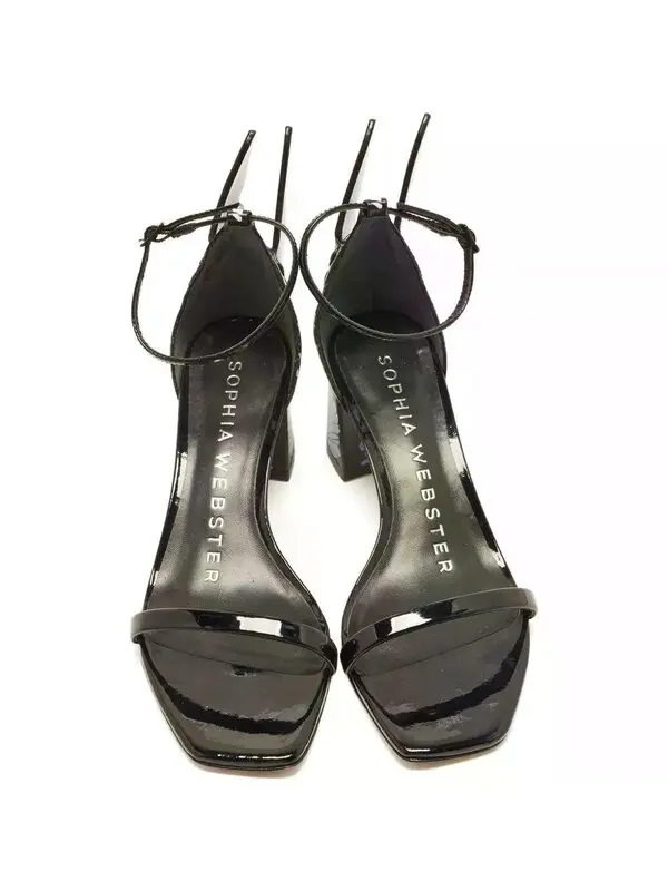 SOPHIA WEBSTER Evangeline Leather Ankle-strap Sandals