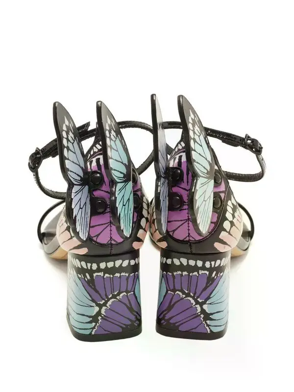 SOPHIA WEBSTER Evangeline Leather Ankle-strap Sandals