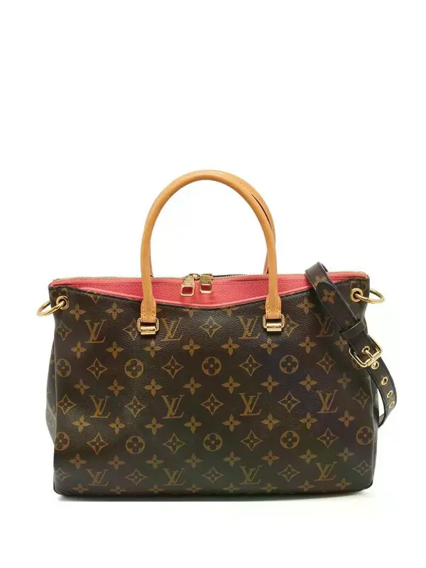 LOUIS VUITTON Pallas Monogram Tote Bag - Brown