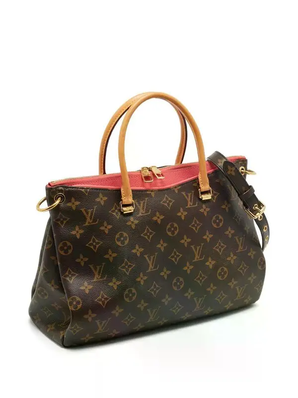 LOUIS VUITTON Pallas Monogram Tote Bag - Brown