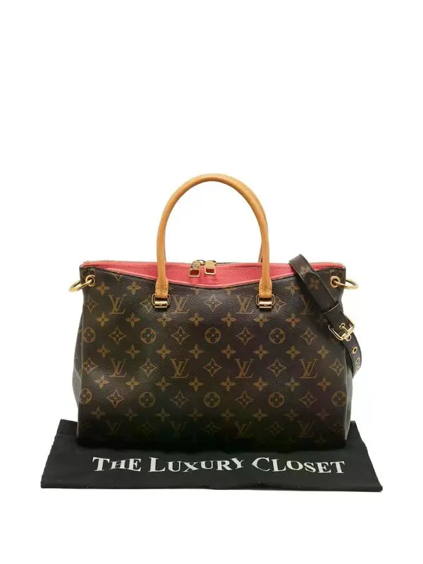 LOUIS VUITTON Pallas Monogram Tote Bag - Brown