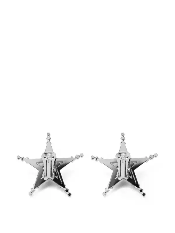 Alessandra Rich Crystal-embellished Star-shaped Earrings