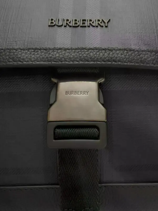 Burberry Small City Check Clip Messenger Bag