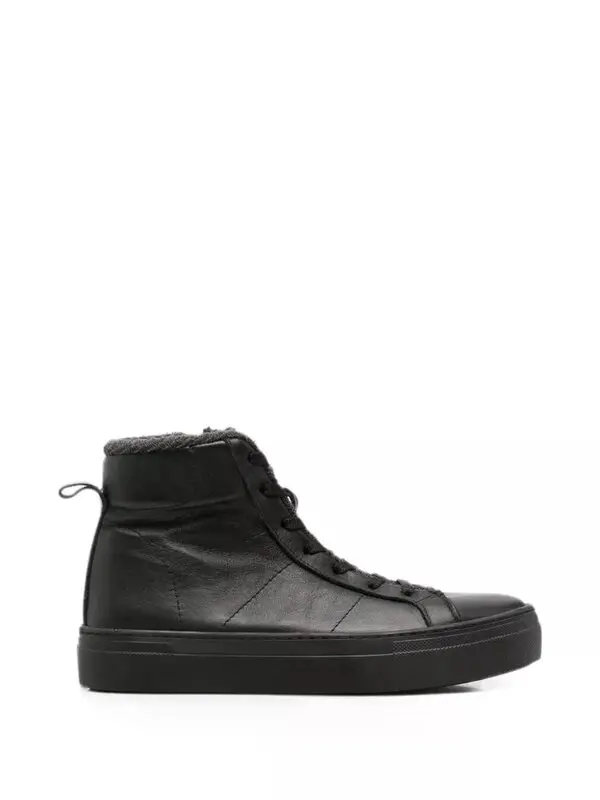 SERGIO MORETTI FIRENZE High-top Sneakers With Fleece Lining - Black