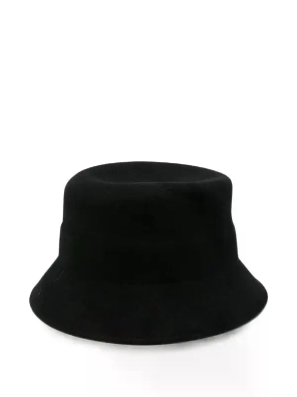 Liviana Conti Felted Bucket Hat - Black