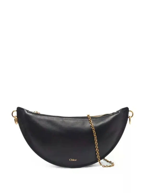 Chloé Mini Icons Half Moon Shoulder Bag - Black