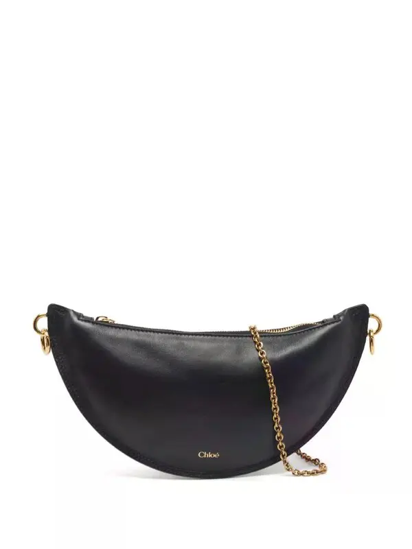 Chloé Mini Icons Half Moon Shoulder Bag - Black