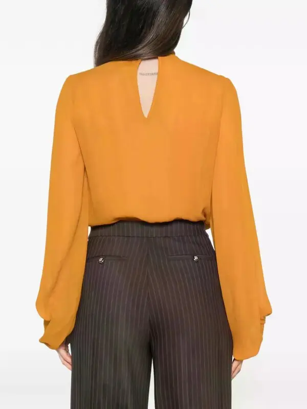 Elisabetta Franchi Tone Hardware High Neck Blouse