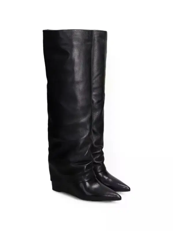 THE SELLER Pointed-toe Wedge Boots - Black