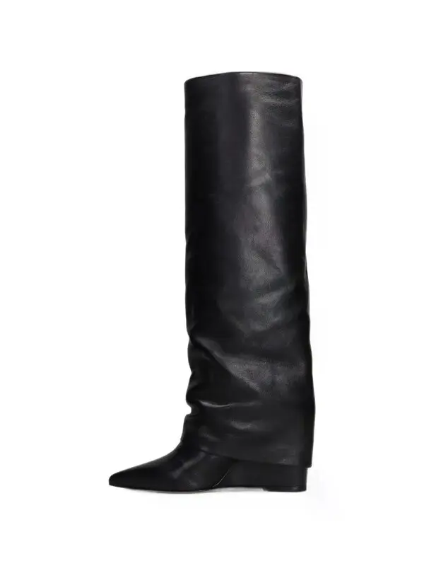 THE SELLER Pointed-toe Wedge Boots - Black