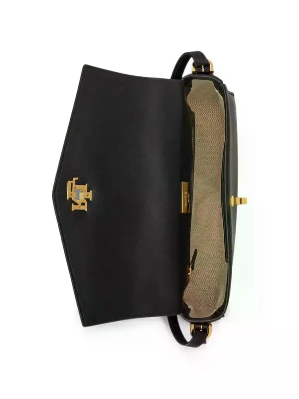 Ralph Lauren Logo-plaque Leather Shoulder Bag