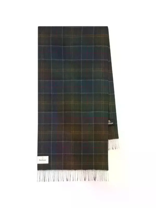 Barbour Shadow Classic Tartan Fringed Scarf