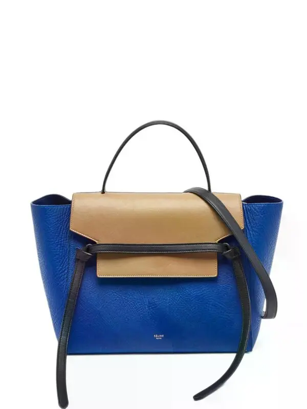Celine Leather Mini Belt Bag - Blue