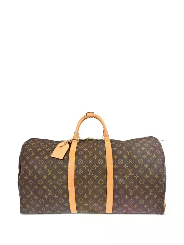 LOUIS VUITTON Monogram Travel Handbag - Brown