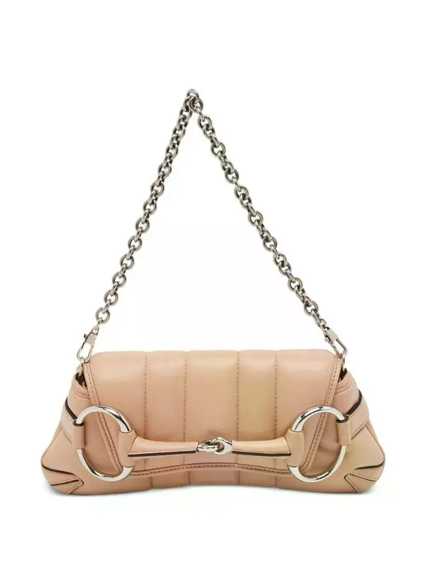 Gucci Small Maxi-horsebit Quilted Shoulder Bag - Neutrals