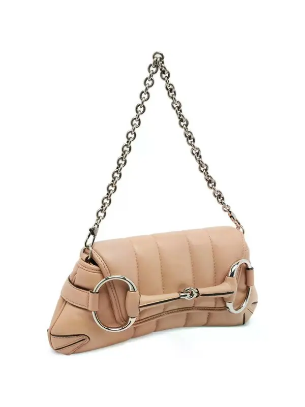 Gucci Small Maxi-horsebit Quilted Shoulder Bag - Neutrals