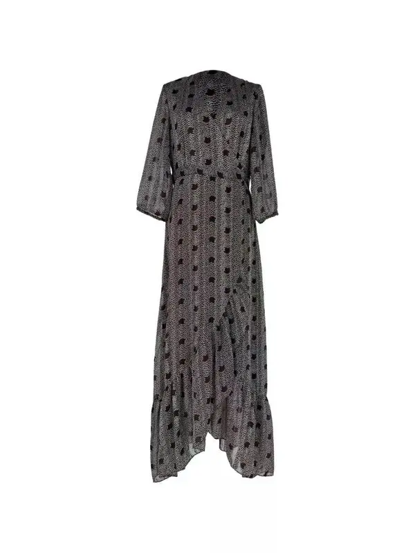 Ba&sh Printed Wrap Maxi Dress