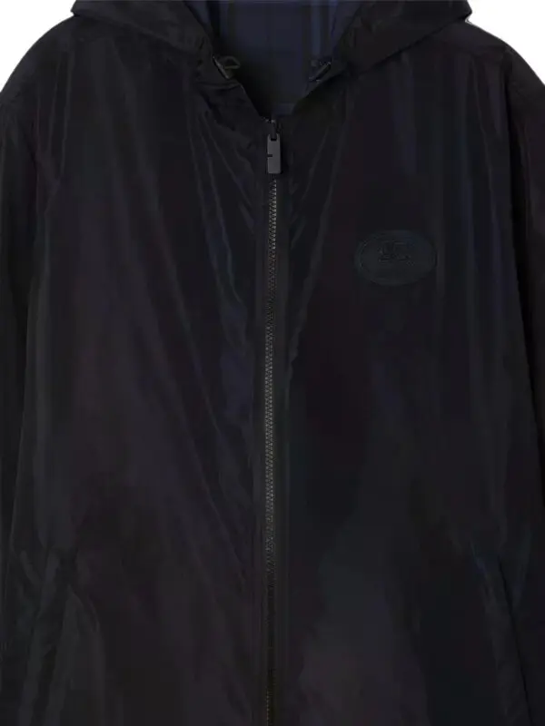 Burberry Reversible Hooded Jacket With Zip Fastening