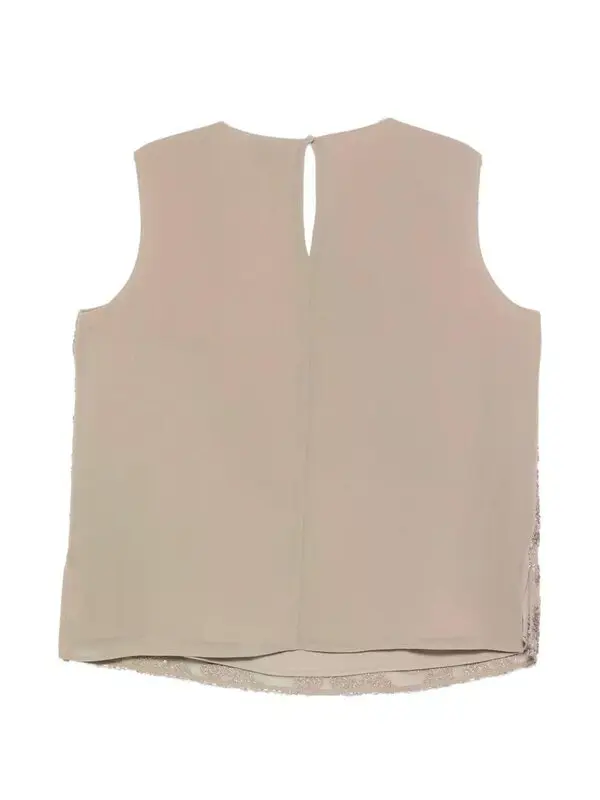 Marina Rinaldi Gioiosa Sequin-embellished Sleeveless Top